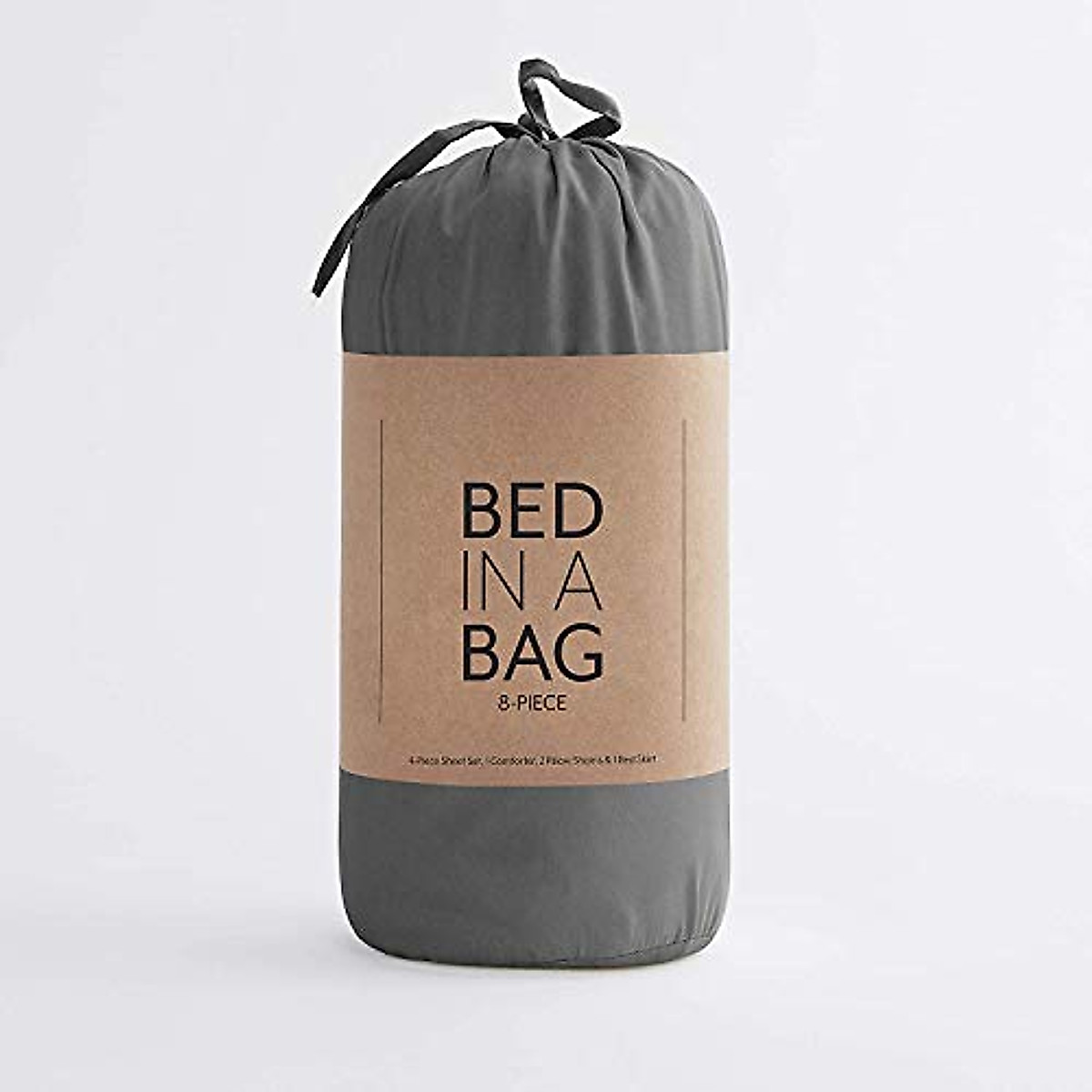 Linen Market Bed in A Bag, Gray, Twin XL, (SS-Multi-TWINXL-Gray)