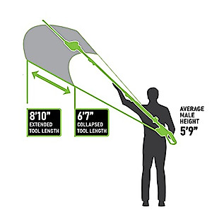Earthwise LPHT12022 Volt 20-Inch Cordless Pole Hedge Trimmer, 20 inch, 2.0AH Battery & Fast Charger Included