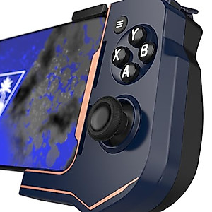 Turtle Beach Atom Mobile Game Controller with Bluetooth for Cloud Gaming on iPhone with Compact Shape, Console Style Controls & Low Latency Bluetooth – Cobalt Blue