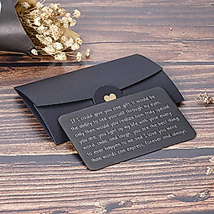 Wallet Insert Card Valentines Gifts for Him Her Men Husband Valentine from Wife Girlfriend Boyfriend Anniversary Birthday Gifts Mini Love Note Wedding Engagement Gifts for Groom Fiance Christmas
