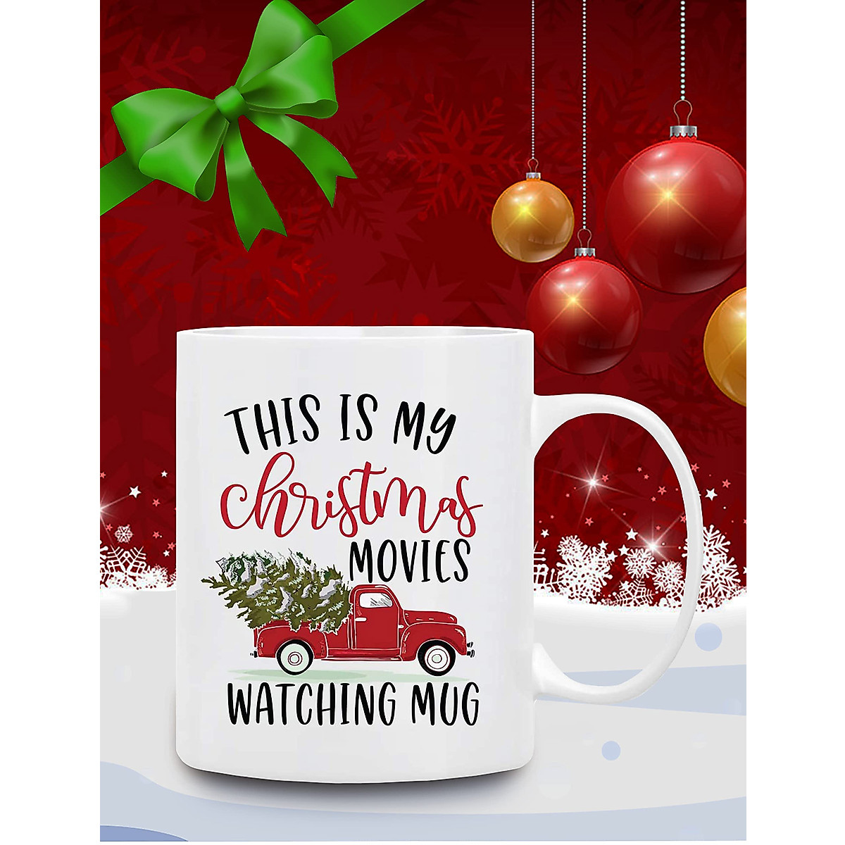BLUE RIBBON Christmas Gifts, This is My Christmas Movies Watching Mug, in Decorative Box