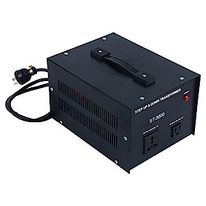 Yaeccc Voltage Converter Transformer, Step Up/Down (220V to 110V, 110V to 220V) - Efficient Power Conversion for International Travel and Home Use (3000W)