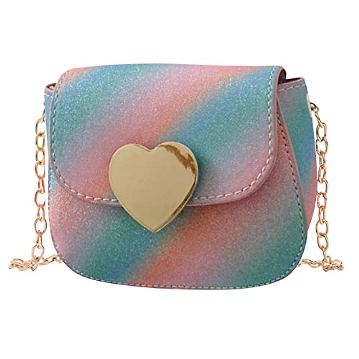 Light Bags for Men Colorful Trend Messenger Bag Baby Dime Bag Cute Love Button Shoulder Bag (Green, One Size)