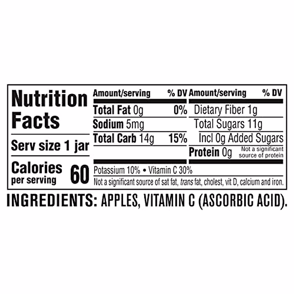 Gerber Natural for Baby 1st Foods Baby Food Jar, Apple, Made with Natural Fruit & Vitamin C, Non-GMO Pureed Baby Food, 4-Ounce Glass Jar (Pack of 10 Jars)