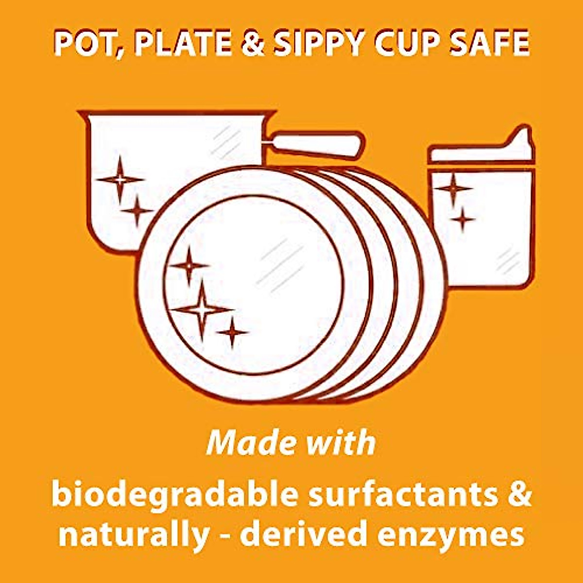 Lemi Shine Natural Concentrated Liquid Dish Soap - Hard Water Stain Remover - Wash Away Bacteria, Fresh Lemon Scent, 22 Fluid Ounces (Pack of 3)