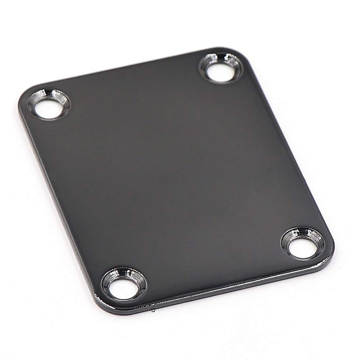 DISENS Guitar String Retainer Roller String Tree Guides,Loaded Jack Socket Plate and Neck Plate Black,Electric Guitar Hardware Set with screws