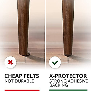 Felt Furniture Pads X-PROTECTOR 181 PCS Premium Furniture Pads - Felt Pads Furniture Feet Best Wood Floor Protectors - Protect Your Hardwood & Laminate Flooring!