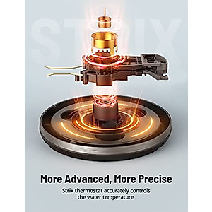 Electric Kettle,Tea Kettle with 6 Temperature Settings,Paris Rhône 1.7L Cordless Hot Water Boiler Heate,Strix Thermostat,Touch Control,Auto-Shutoff/Boil-Dry Protection, Keep Warm,LED Indicator,Coffee