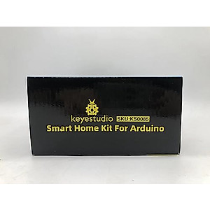 KEYESTUDIO Smart Home Starter Kit for Arduino for Uno R3, Electronics Home Automation Coding Kit, Wooden House DIY Sensor Kit STEM Set for Adults Teens 15+