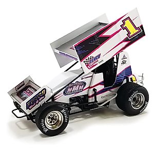 Winged Sprint Car #1 Logan Wagner ZEMCO Mac Magee Motorsports (2022) 1/18 Diecast Model Car by Acme A1822017