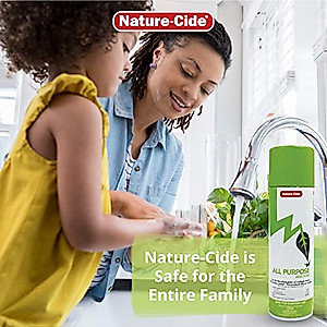 Nature-Cide Aerosol Can. All Natural Roach Killer, Spider, Mosquito and Ant Spray to Keep Your Home Safe. Kills on Contact. No Strong Odor.