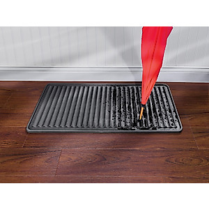 WeatherTech BootTray for Entryway - Durable Mat for Boots, Shoes, Traps Water and Dirt (16"x36") - Black