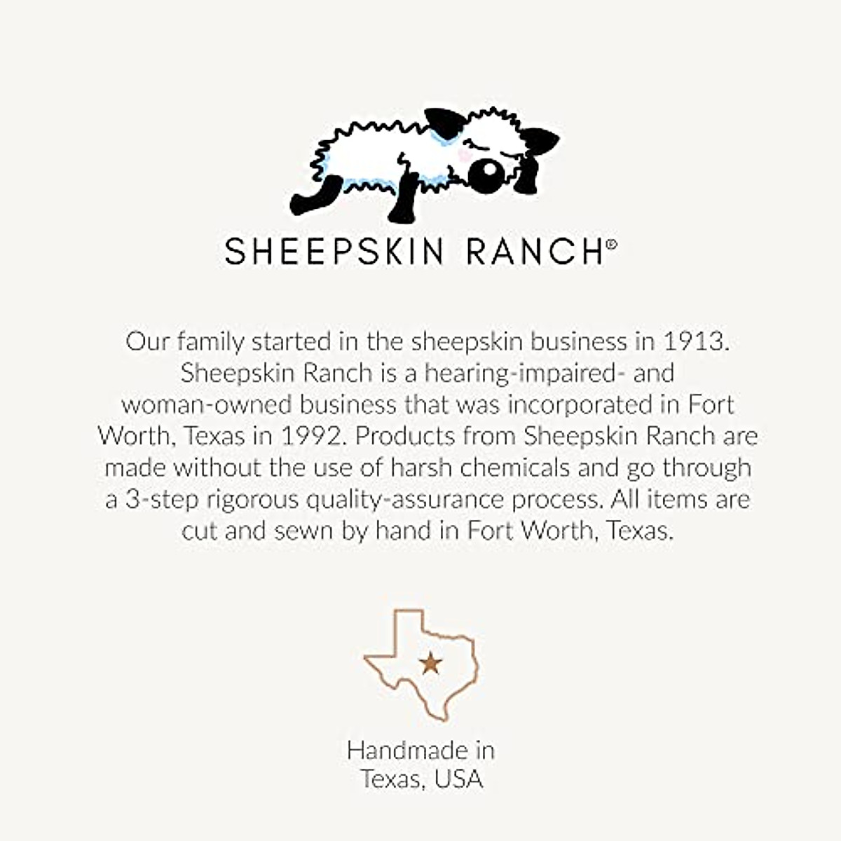 Sheepskin Ranch Real Long Wool Sheepskin Rug for Natural Home Decor, 3 x 2 Feet