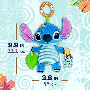KIDS PREFERRED Disney Baby Lilo & Stitch - Stitch On The Go Activity Toy 12 Inches, Blue (KP79988)