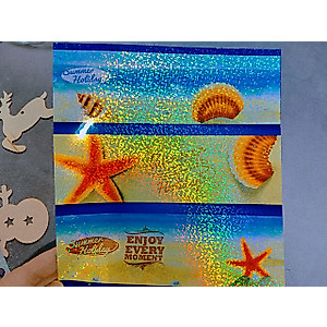 Bleidruck Printable Sparkle Holographic Sticker Paper 20 Sheets 8.5x11 Inch Waterproof Glitter Vinyl Sticker Paper Quick Dry for Inkjet/Laser Printer