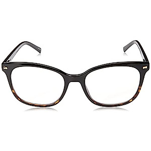 Kate Spade New York Women's Keadra Square Reading Glasses, BLK HAVAN, 51 mm + 2.5