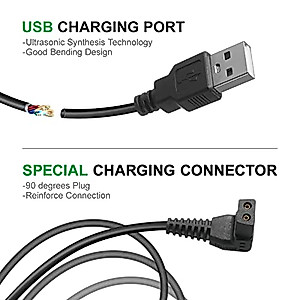 Lenink Charger Compatible with Wahl Aqua Blade Trimmer, USB Charging Cable Power Cord Replacement Compatible with Wahl Aqua Blade Stubble 9899-100,9899-804 Beard Trimmer