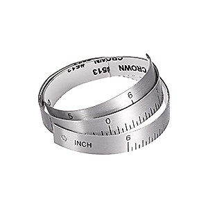 uxcell Center Finding Ruler 6-inch Table Sticky Adhesive Tape Measure, Aluminum Track Ruler with Holes, (from The Middle).