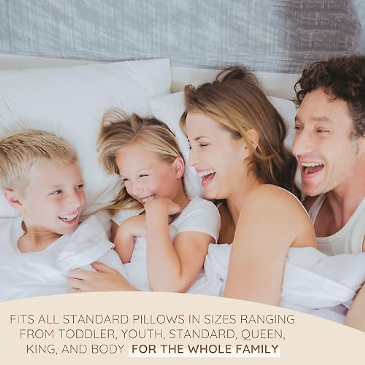 MakeMake Organics Organic Pillowcase Toddler (Set of 2) GOTS Certified Organic Cotton Toddler Pillowcase Zippered Breathable Non Toxic Fits 13x18 Toddler Travel (14x19, Pearl White)