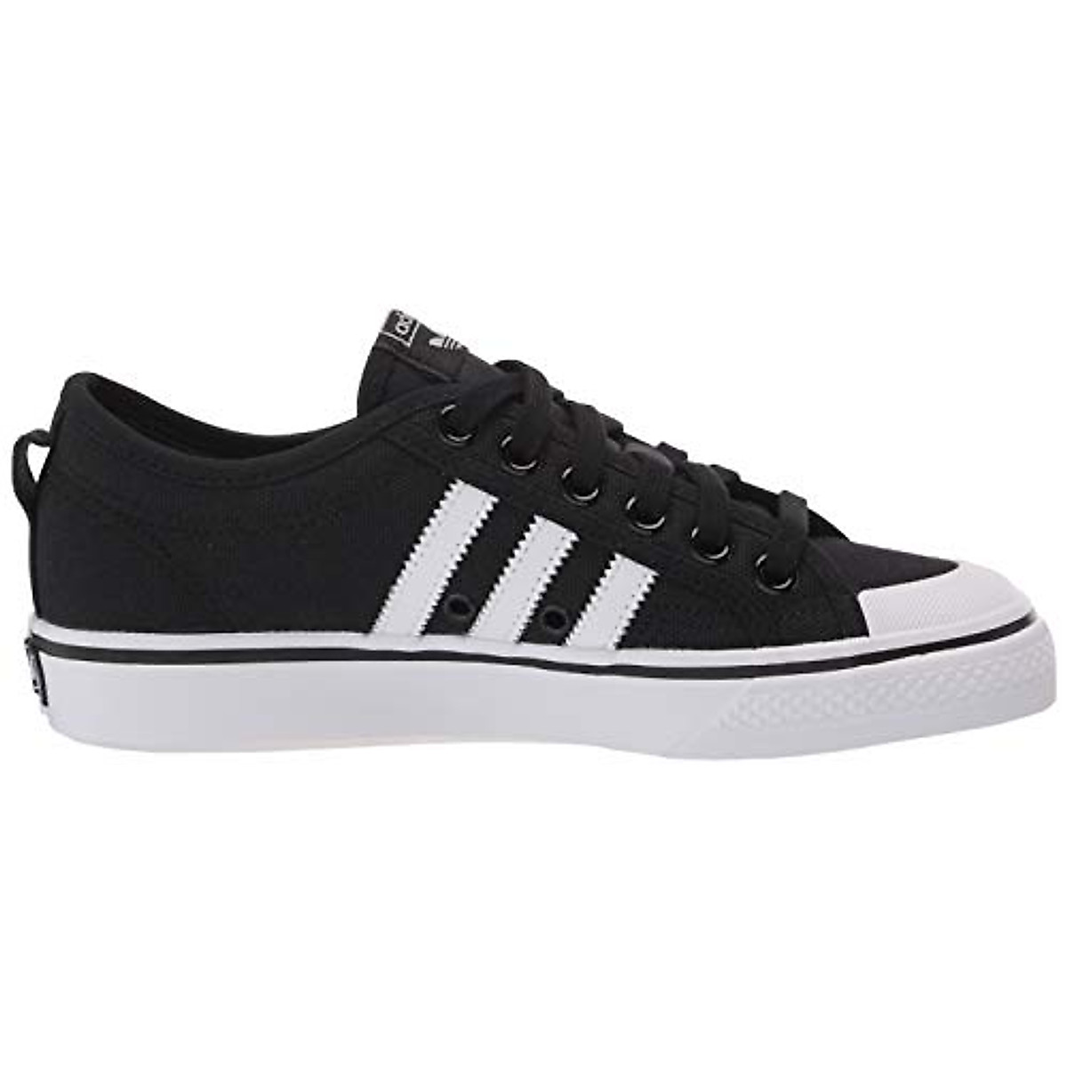 adidas Originals Men's Nizza Sneaker, Core Black/Cloud White/Cloud White, 12 M US