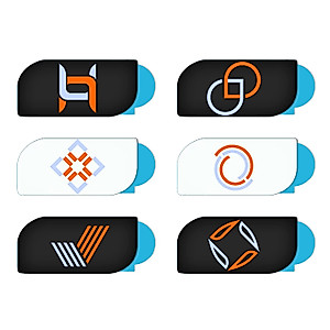 100PCS Custom Bulk Laptop Camera Cover Slide Personalized Webcam Cover Logo Text Computer Phone MacBook Privacy Cover Slide Promotion Items Promption Gift (Shape 1)