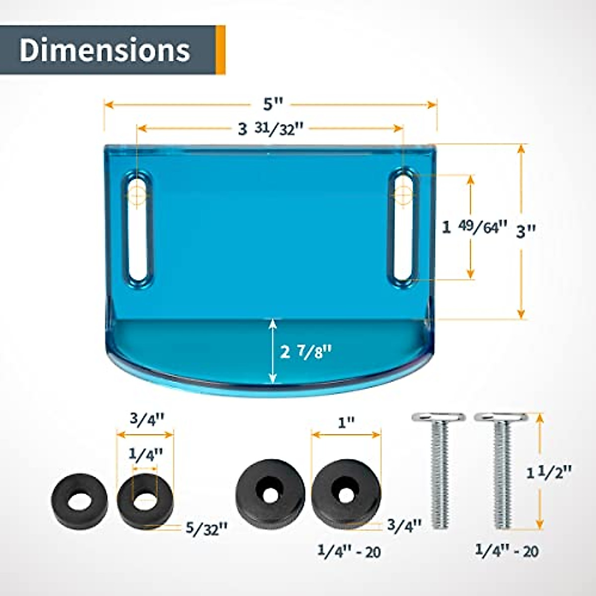 POWERTEC 71733 Full Size Router Bit Guard Kit with Router Table Dust Port | 2.5” ID x 6.5” Dust Collection Adapter