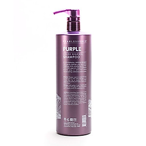 Pearlessence Purple Shampoo - Protect, Balance, and Brighten Blonde, Highlighted, Gray or White Hair | Neutralize Brassiness | Hydrates and Revitalizes | No Sulfates, No Parabens