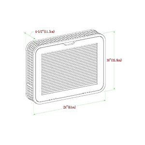 Walker Edison Modern Wood and Metal Wall Mounted Writing Desk Home Office Workstation Small, 24 Inch, Dark Walnut