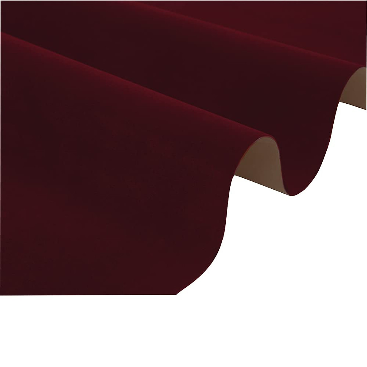 Self Adhesive Velvet Fabric StickyFelt Sheets ，Jewelry， Drawer Liners Craft Fabric Peel and Stick Paper 17.78 x 199.78 cm(Red)