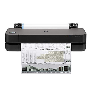 HP DesignJet T200 Large Format 24-inch Plotter Printer, with Modern Office Design (8AG32A)