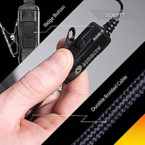 Bommeow BSE12-M1 C-Shape Swivel Style Earpiece Headset for Motorola Radio CP200 CP110 Mag One BPR20