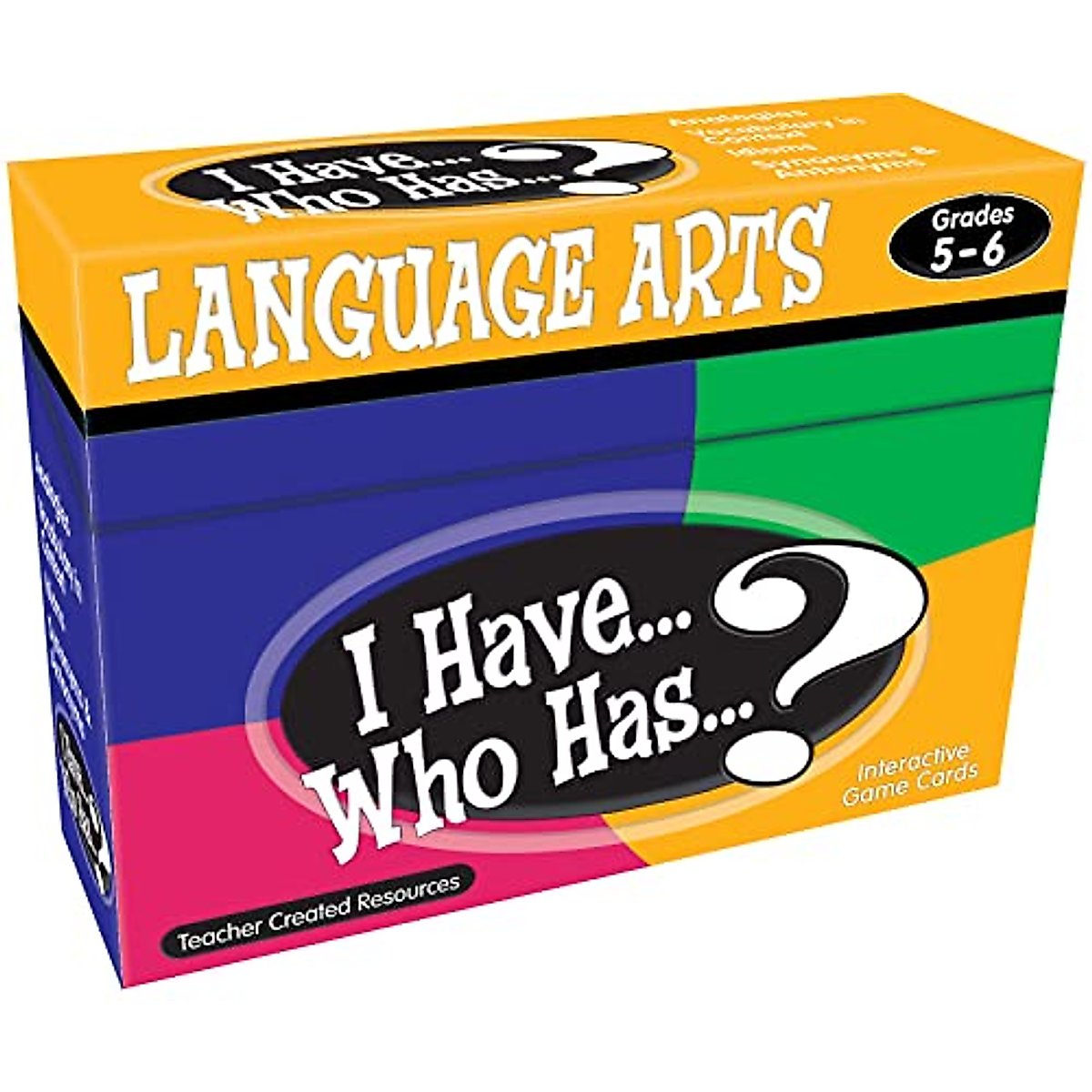 Teacher Created Resources 5&6 I Have Language Arts Game Multi, 5-1/2 x 4 x 1-3/4