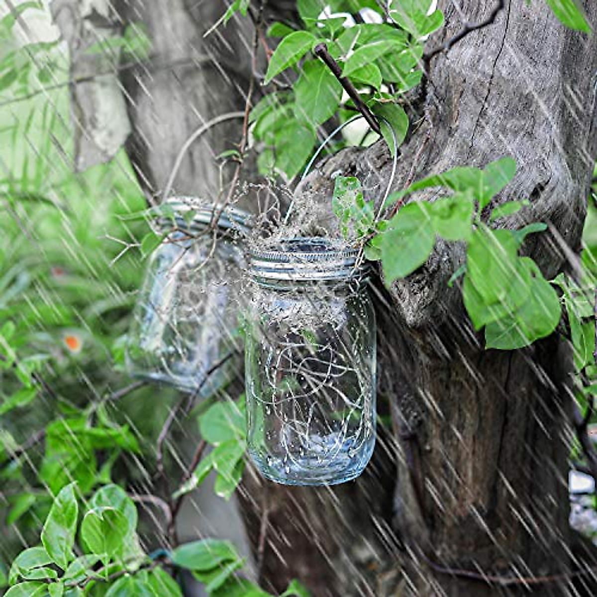 CozyHome 3X Solar Mason jar Lights Outdoor Waterproof | Mason jar Light | Mason jar Lights Solar Powered | LED White Light Jars Outside | Mason jar Solar Lights for Garden or Patio | Mason jar Decor
