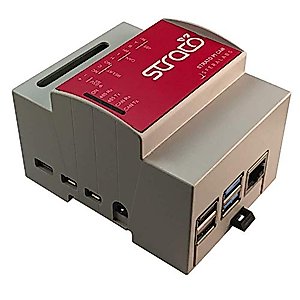 Strato Sfera Labs Pi CAN Pi4B 2GB - DIN-Rail Case, 1 Relay, RS-485, CAN, Real Time Clock, Hardware Watchdog, Buzzer, Secure Element Chip, CE/FCC/IC/RoHS Compliant