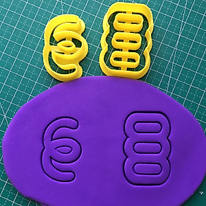 CHENRUI Set of 2 Hoop Polymer Clay Cutter, Curved Line Earring Clay Cutter