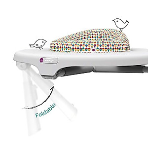 ORIBEL PortaPlay Convertible Activity Centre with Development & Interactive Toys and Converts to Play Table. Wonderland Adventures (Grey)