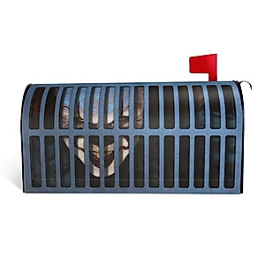 Halloween Horror Clown Magnetic Mailbox Cover Festive Mailbox Wraps Funny Post Letter Box Cover Home Garden Decor Standard Size 18" X 21"