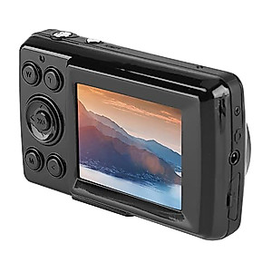 Digital Video Camera, 16MP 720P 30FPS Digital Camera, 16X Zoom Camera for Kids, Beginners, Teenagers, 2.4 Inch Large Screen, 9.5 x 5.5 x 2.5cm(Black)