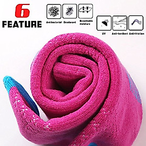 Veatree 5 Pairs Women Cushioned Moisture Wicking Socks for Hiking Trekking Running Camping Outdoor