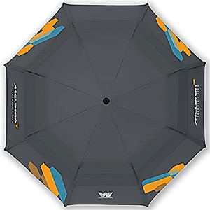Weatherman x McLaren F1 Racing Collapsible Umbrella | Limited Edition | Stormproof, UV Protection, Heat-Reducing for Rainy Days (Anthracite Race Car Style)
