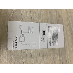 USB C to Ethernet Adapter, UWECAN 2 in 1 USB C to RJ45 Adapter with 60W PD Type-C Charge Port Supports 10/100Mbps Ethernet Network, Compatible for iPhone 15/16/Android/i-Pad Pro/Mac/Galaxy