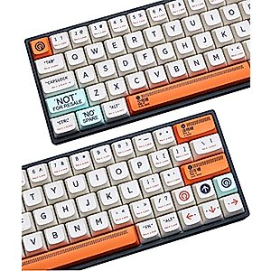 Blue Hat 141 Keys XDAS keycaps Dye-Sublimated Keycap for Cherry MX Switch keycaps for Wired USB Mechanical Gaming Keyboard （Plastic Sleeve）