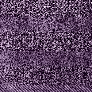CANNON Shear Bliss Quick Dry 100% Cotton Hand Towels (16" L x 26" W), Slim Lightweight Design, Textured Dual Weave, Low Lint Absorbent (2 Pack, Plum)…