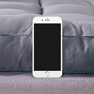 King Quilted Mattress Pad Cover, Pillow Top Mattress Cover, Mattress Protector Cotton Top with Deep Pocket Cooling Mattress Topper (King, White)