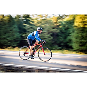 Schwinn Volare 1400 Drop Style Hybrid Sports Road Bike, Men and Women, 14-Speed, 700c Wheels, 21-Inch Aluminum Frame, Alloy Linear Pull Brakes, Red