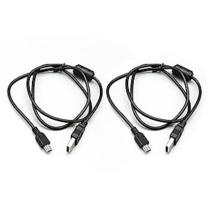 (2-Pack) Replacement Canon Mini USB Charging/Data Transfer Cable (with Anti-Interference Magnetic Ring) Compatible with Canon PowerShot/Rebel/EOS/DSLR Cameras and Vixia Camcorders (IFC-400 PCU)
