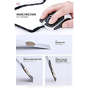 HOTLINEGAMES [Grip Upgrade] 2.0 Plus Mouse Anti Slip Grip Tape Compatible with Logitech G Pro X Superlight Wireless Gaming Mouse Skins,Sweat Resistant,Cut to Fit,Easy to Apply,Pro Performance Upgrade