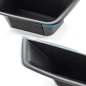 MARCHFA Car Door Tray Organizer Compatible for 2015-2022 2023 Porsche Macan Accessories Interior Car Door Handle Insert Pocket Storage Box