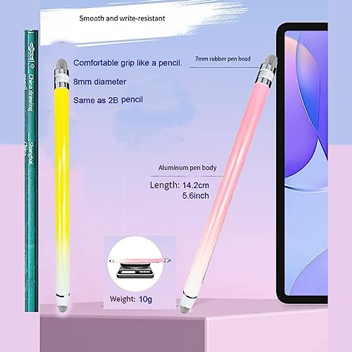 Stylus Pens for Touch Screens 5 Pack, 10 Replaceable Tips High Precision Capacitive Stylus Pen for iPad iPhone Android Tablets and All Universal Touch Screen Devices
