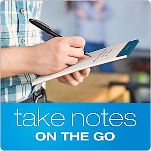 TOPS Docket Writing Pads, 5" x 8", Jr. Legal Rule, White Paper, 50 Sheets, 12 Pack (63360)